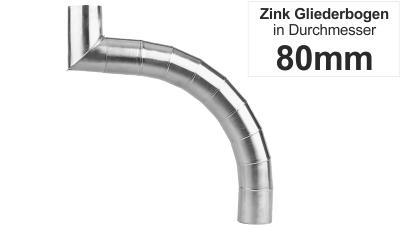 Zink Kupfer Fallrohr Fallrohre Gliederbogen Rohr Bogen Fallrohrbogen ...