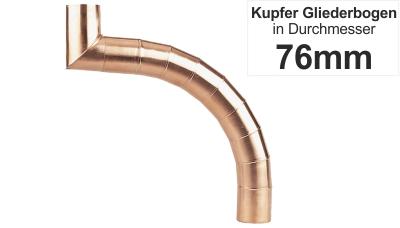 Zink Kupfer Fallrohr Fallrohre Gliederbogen Rohr Bogen Fallrohrbogen ...