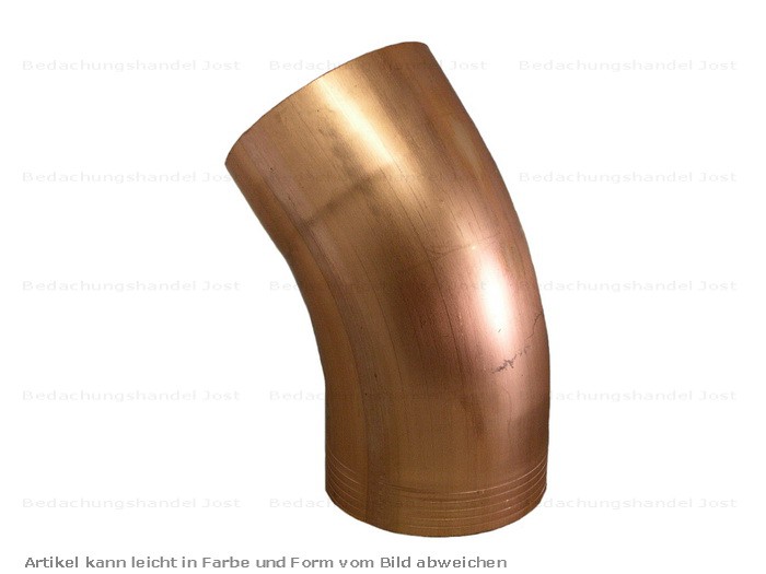 Kupfer Fallrohrbogen d=100mm x 40° Fallrohr Bogen Dachrinne und ...